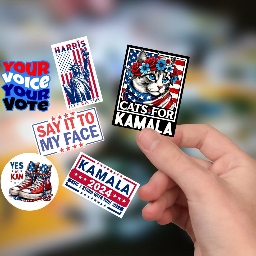 6 Pack Kamala Harris, Harris 2024, Madam President, Harris Campaign ...