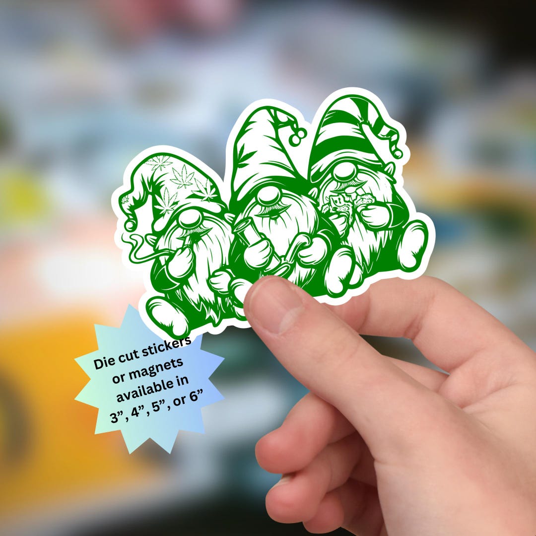 Funny Cannabis Die Cut Sticker/magnet, Mary Jane Stickers, Mary Jane ...