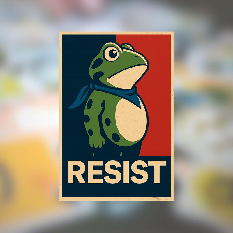 Christmas Resistance Frog - Etsy