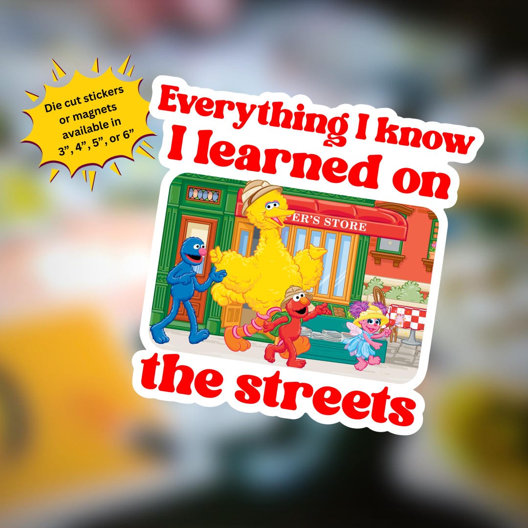 Sesame Street Sticker or Magnet, Maga Clowns, Dump Trump, Not My ...