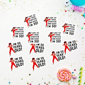 Sally O'malley 50th Birthday Sticker Pack - SNL Skit - Etsy