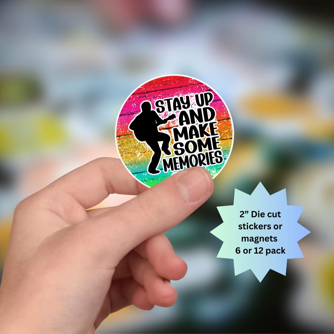 Dave 2 Die Cut Sticker Pack, DMB Concert Stickers, Dave Mathews Band ...