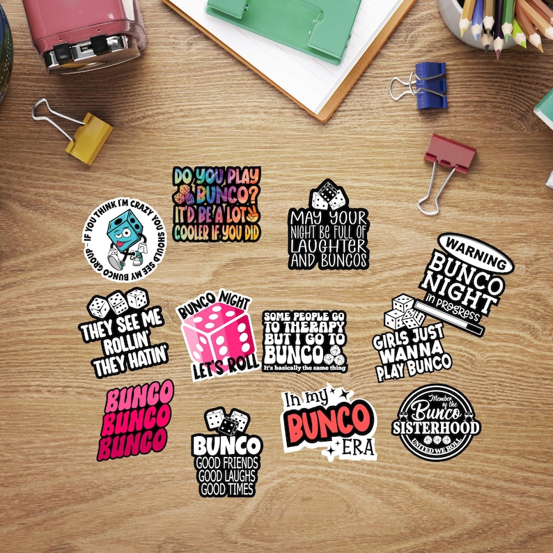 Funny Bunco Magnets & Stickers - Party Favors, Prize Set of 12 - Etsy
