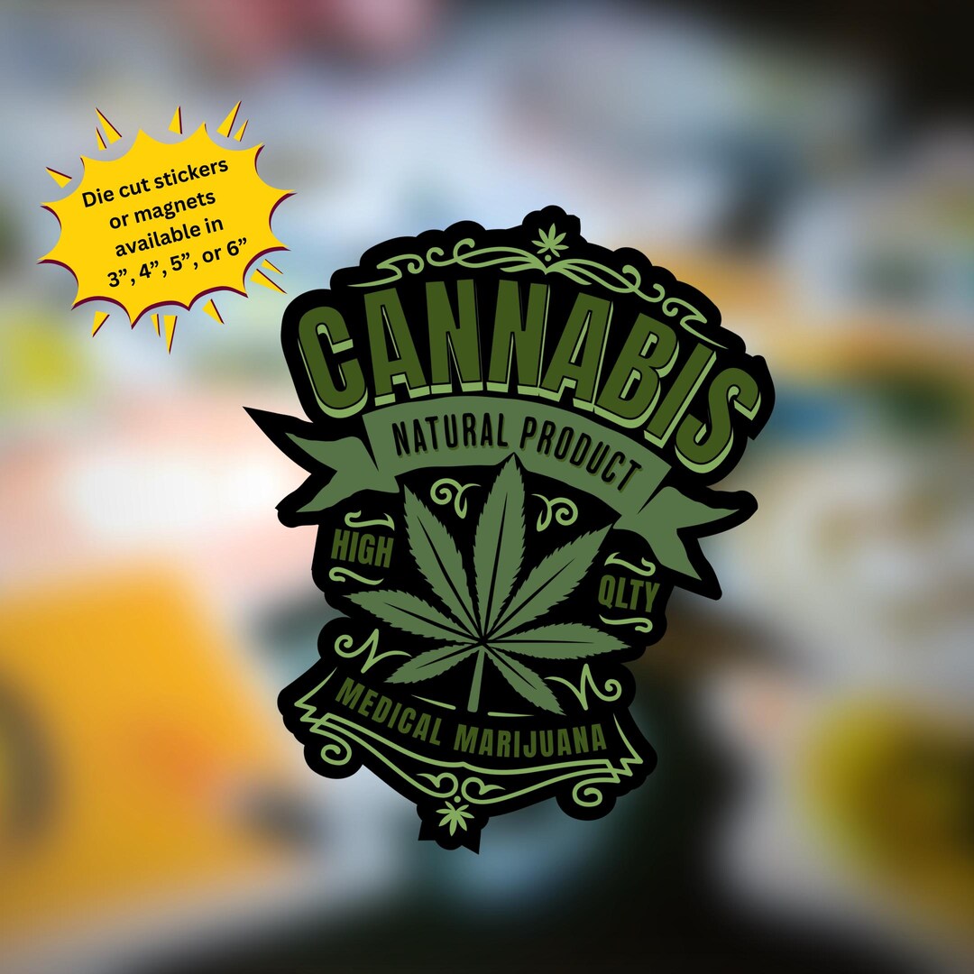 Funny Cannabis Die Cut Sticker Pack, Mary Jane Stickers, Mary Jane, 420 ...