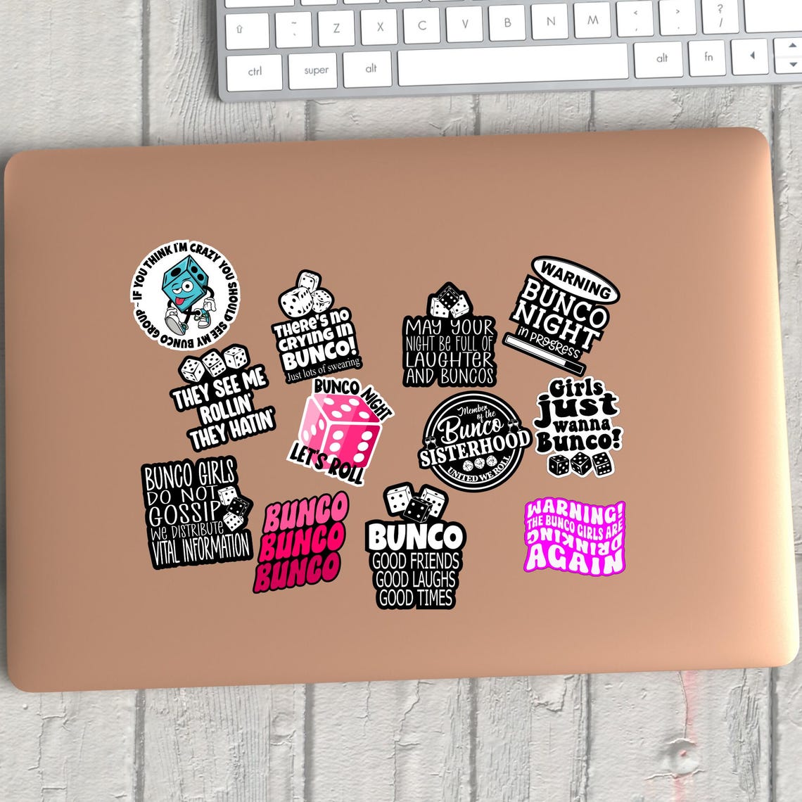 Funny Bunco Stickers & Magnets - Bunco Night Party Pack of 12 - Etsy