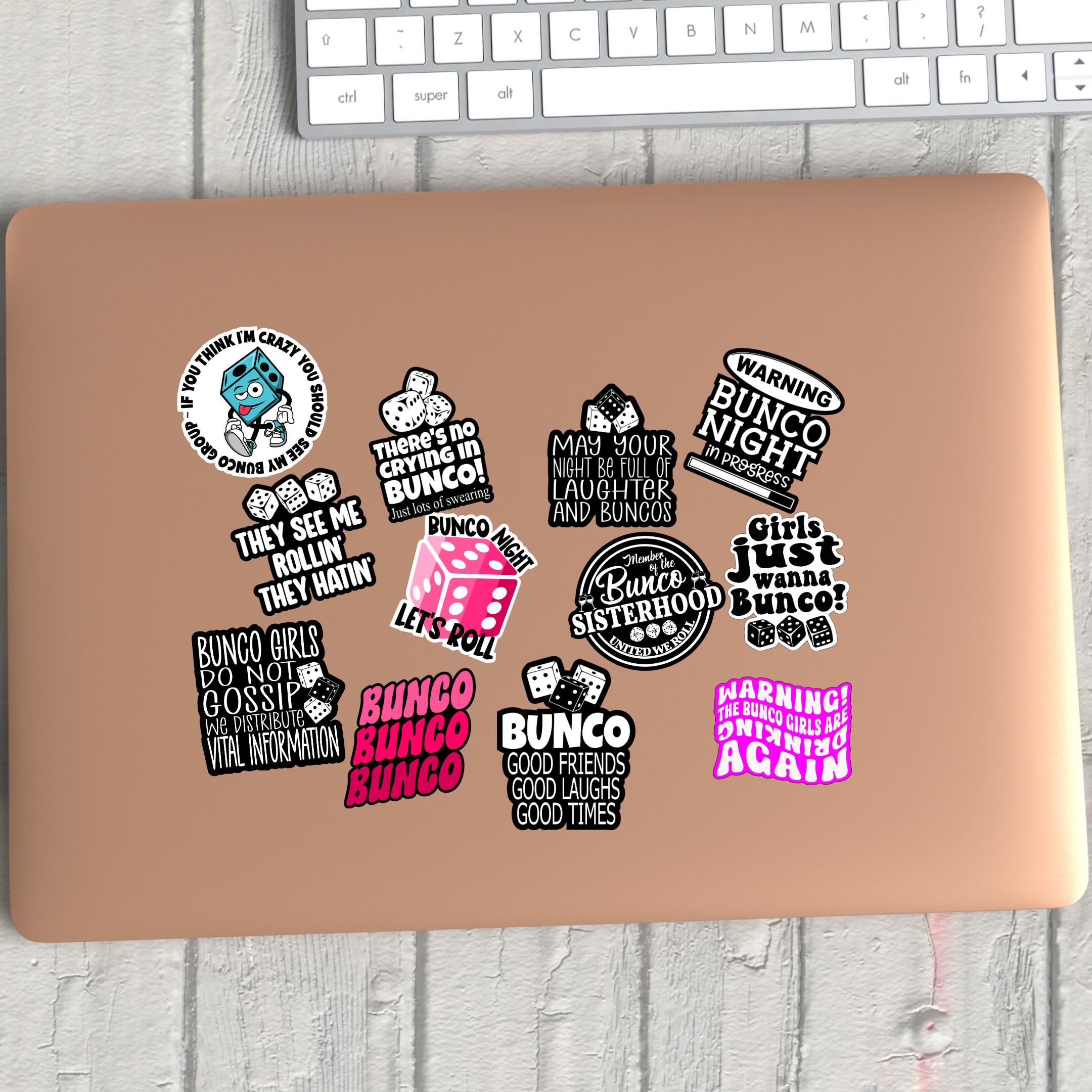 Funny Bunco Stickers & Magnets - Bunco Night Party Pack of 12 - Etsy
