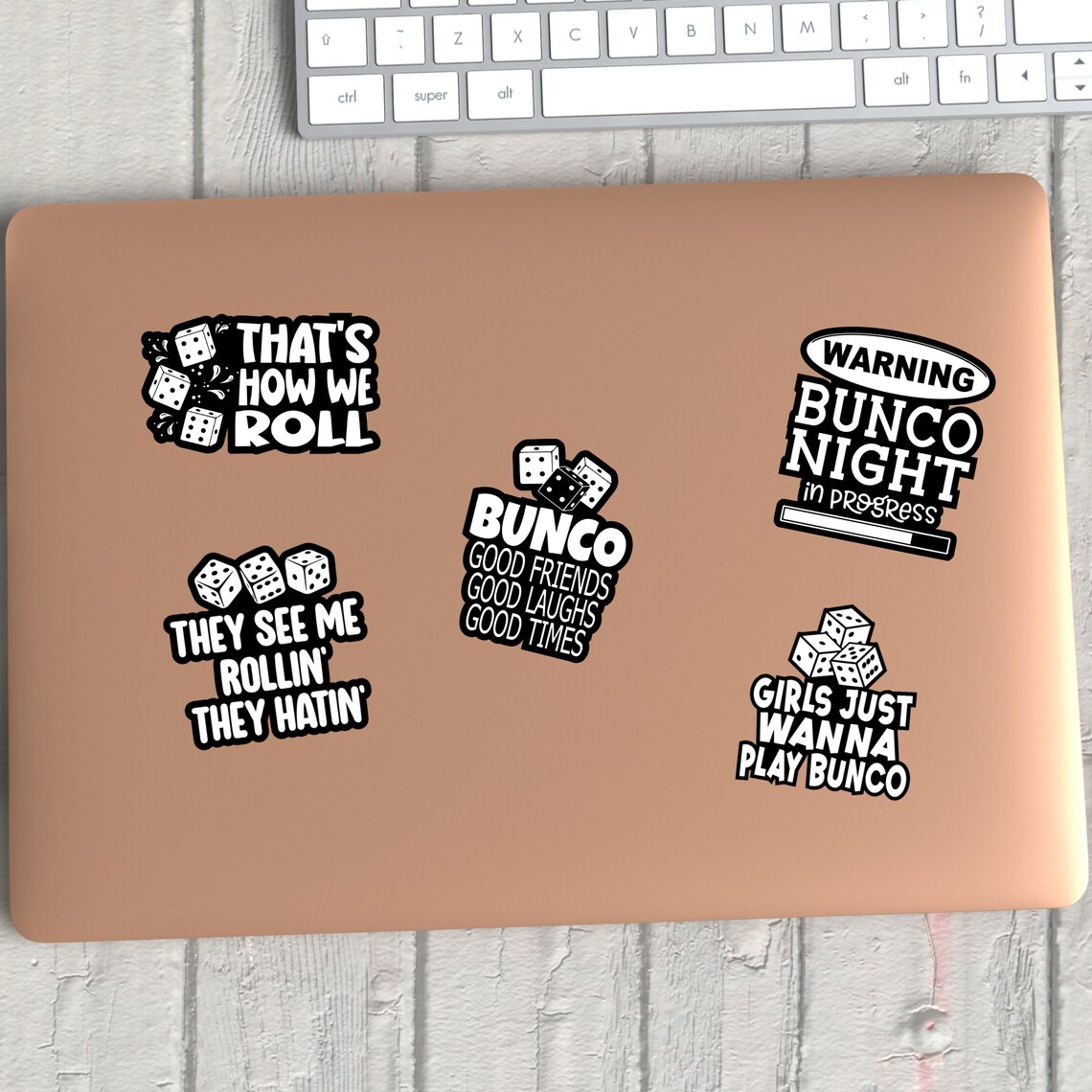 Funny Bunco Night Sticker Pack: Handmade Water-resistant Decals - Etsy