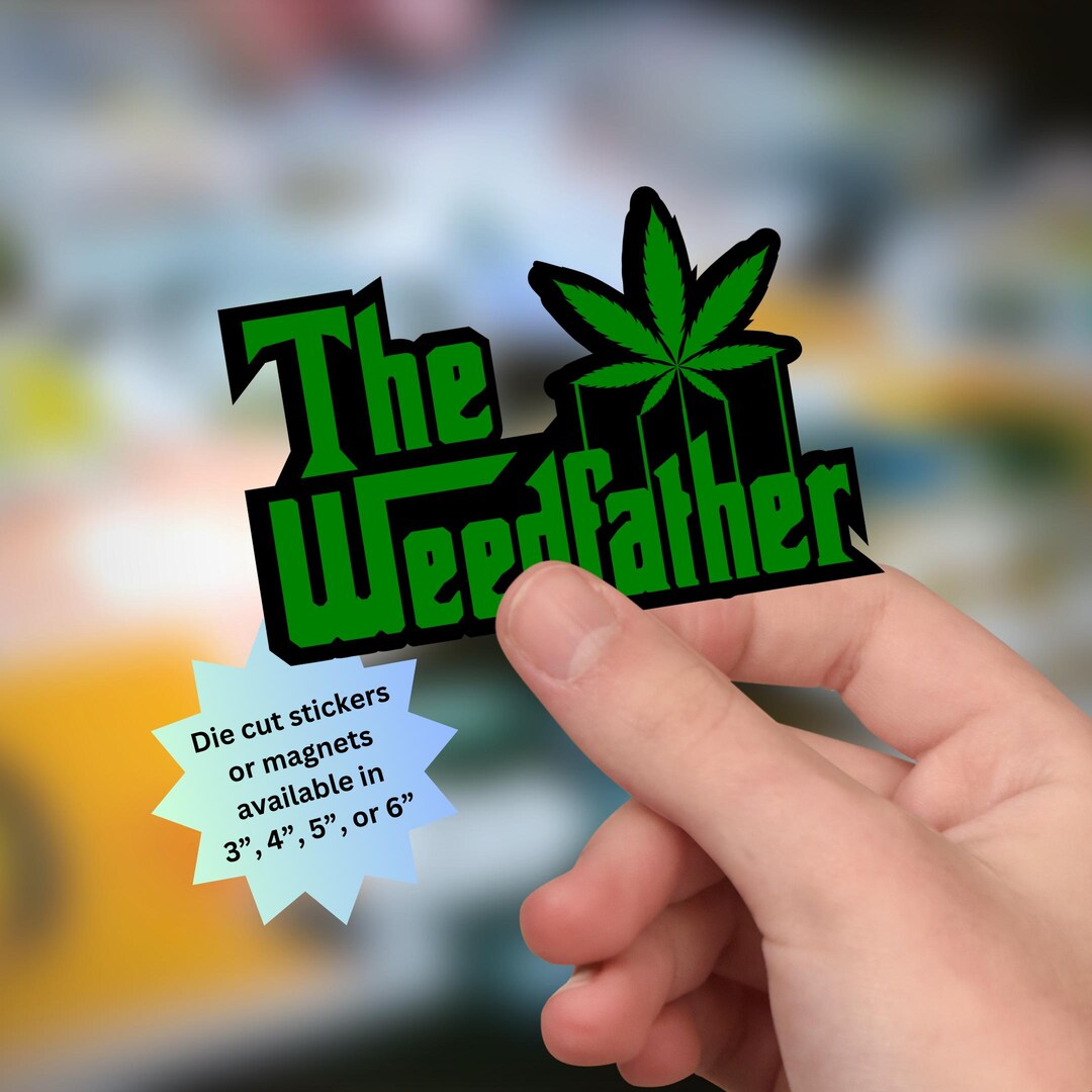 Funny Cannabis Die Cut Sticker/magnet, Mary Jane Stickers, Mary Jane ...