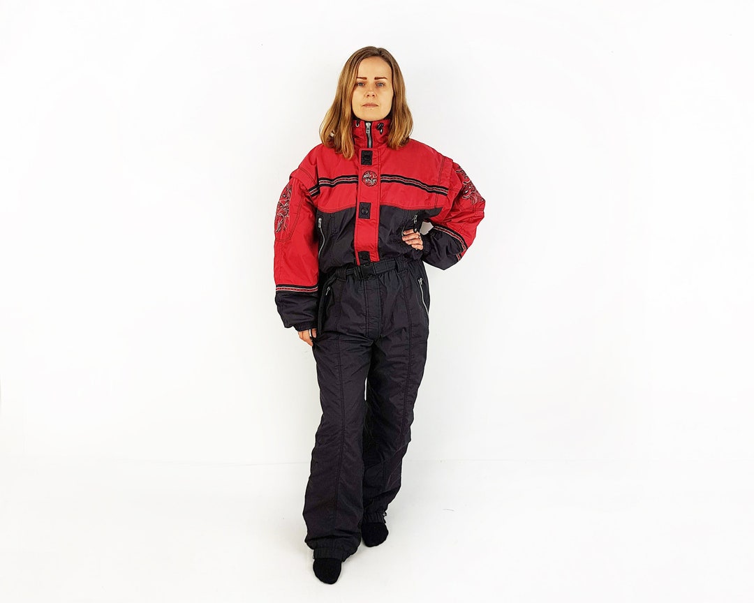 Killtec Ski Jumpsuit, 80's Ski Suit, Size M, Red Vintage Active Wear ...