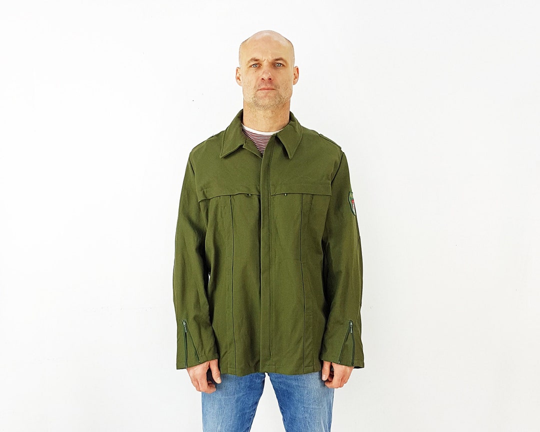 Vintage Police Blazer, Size XXL, German Polizei Jacket, Green Wool ...