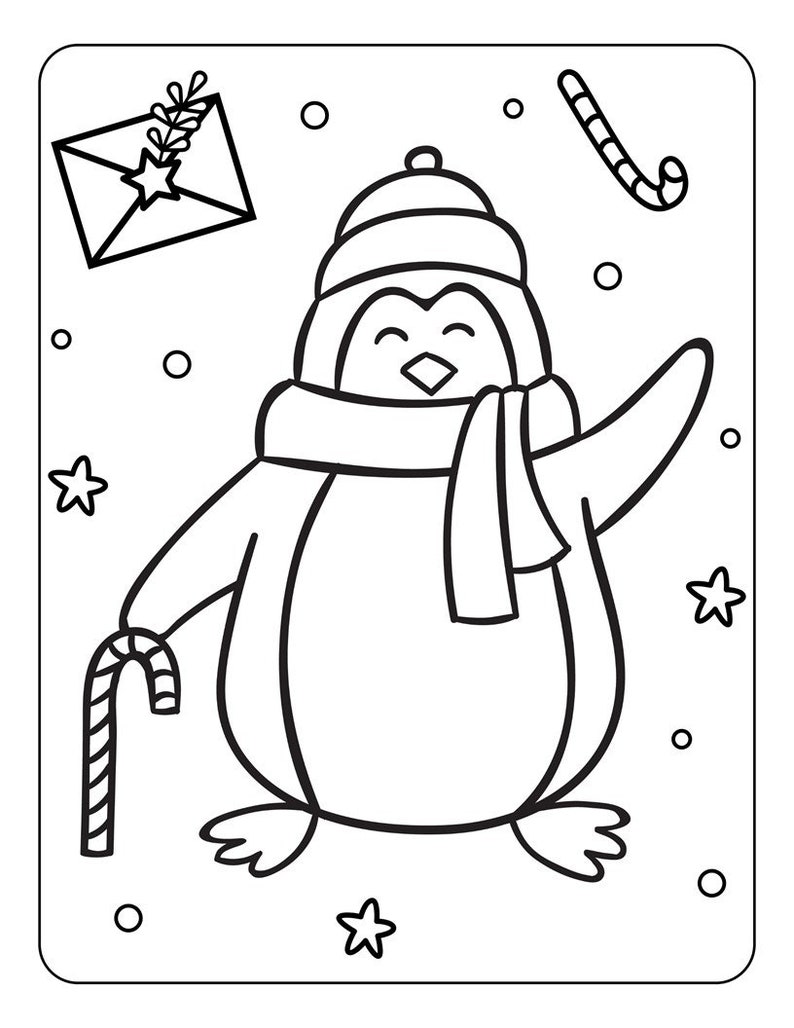 Christmas Coloring Set for Kids (50 Pages) - Etsy