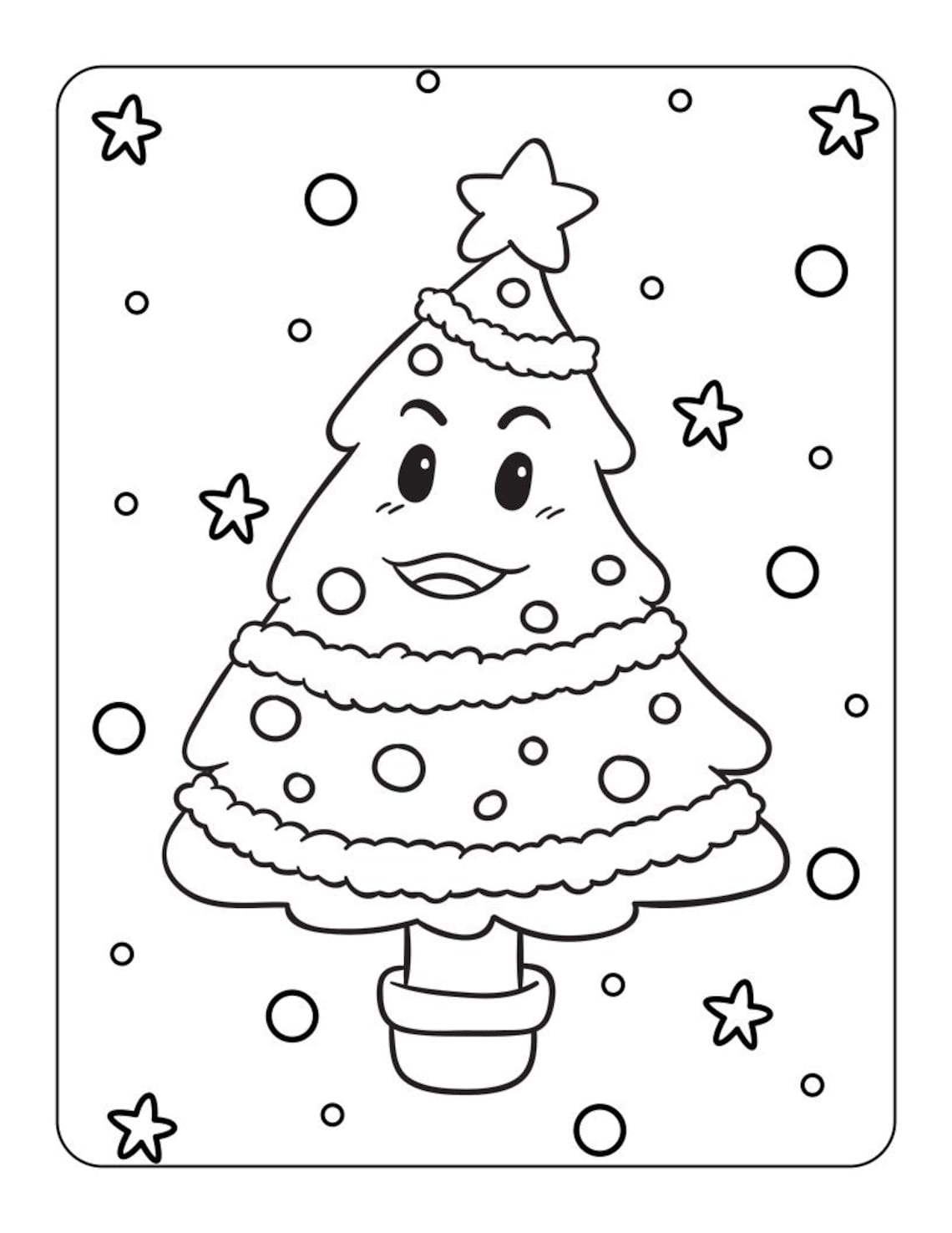 Christmas Coloring Set for Kids (50 Pages) - Etsy