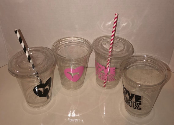 Pink Party Theme Cups - Etsy