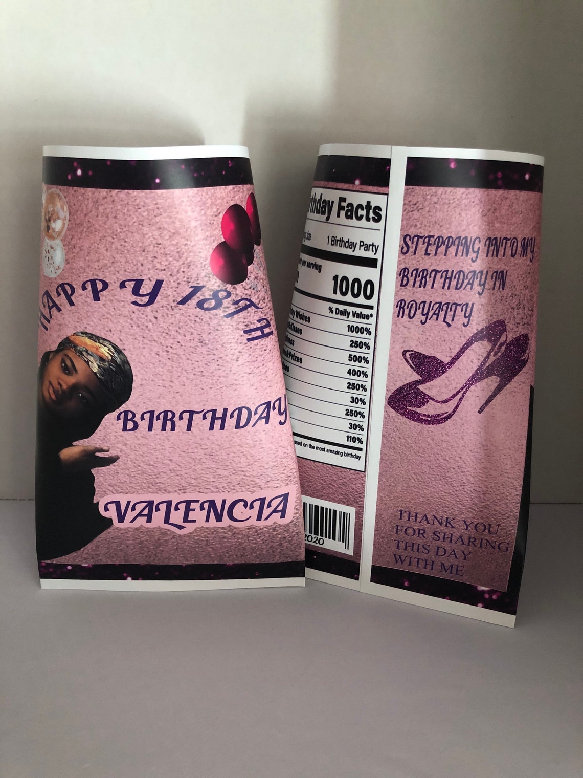 Custom theme chip bags | Etsy