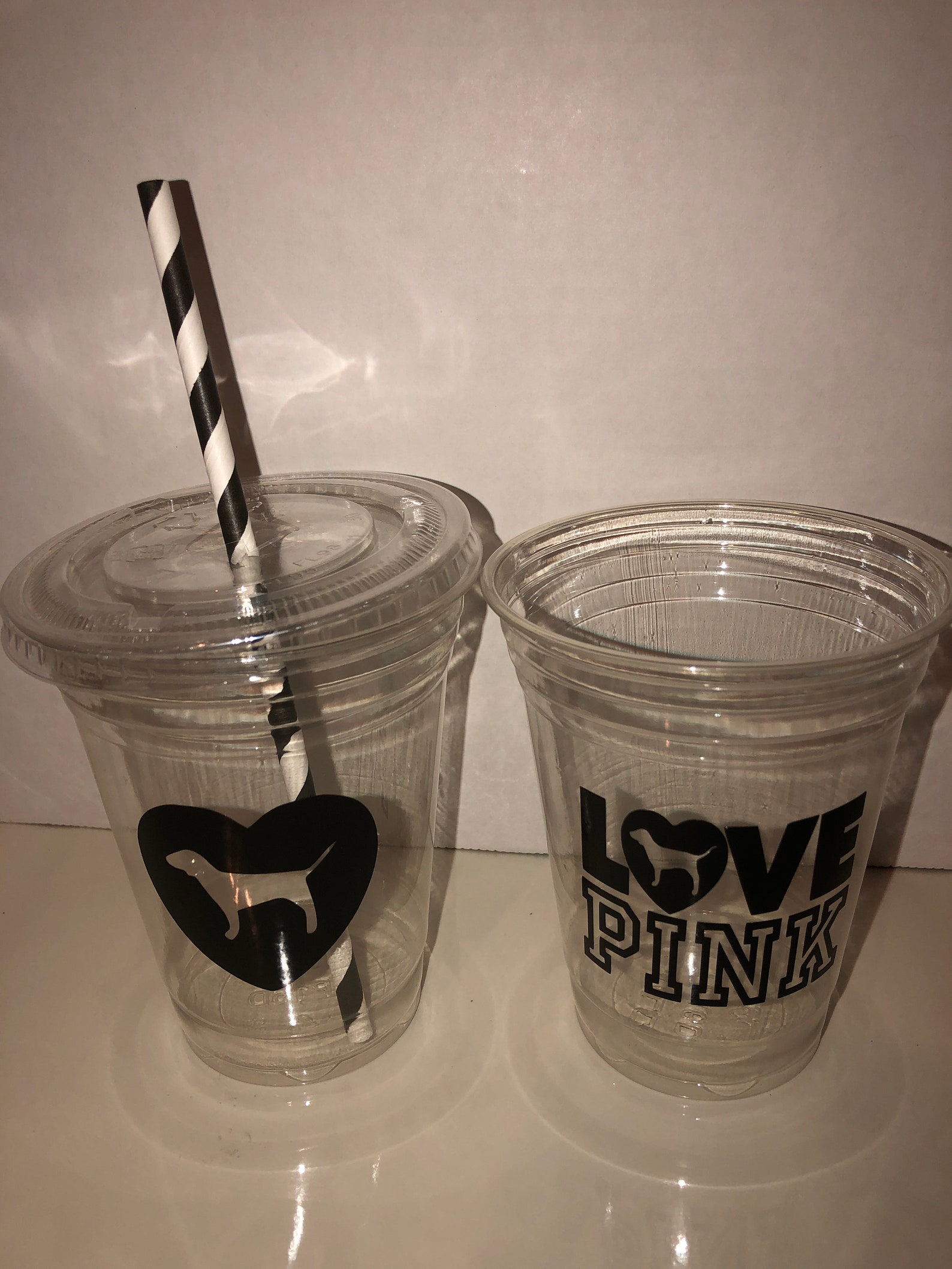 Pink Party Theme Cups - Etsy