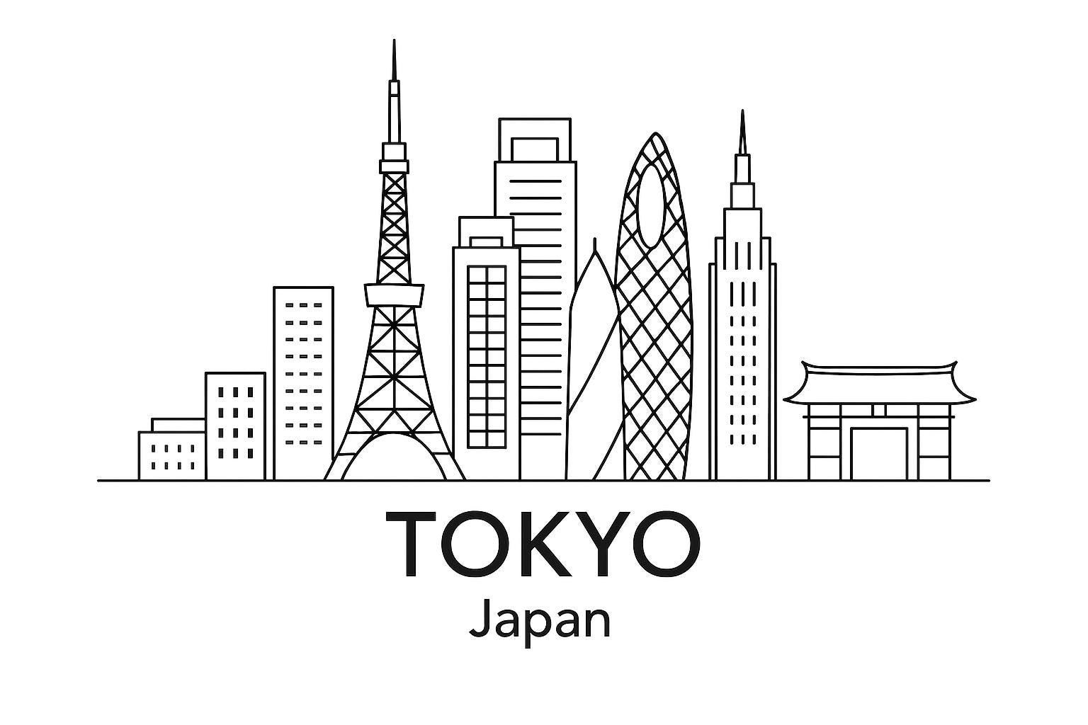 Global City Skyline Bundle – Rome, Tokyo, Paris, London, Sydney ...