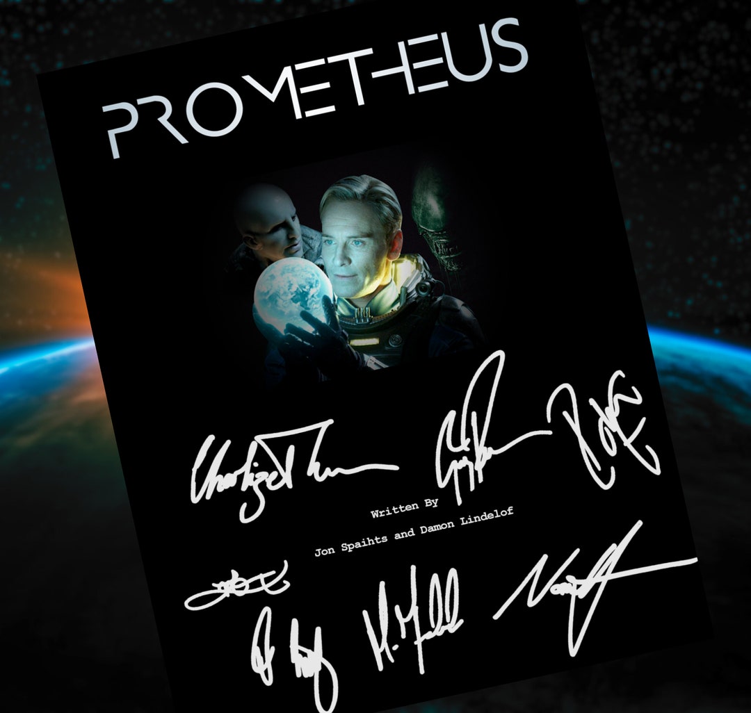 Prometheus Signed Autographed Script Full Screenplay Full Script Reprint - Etsy
