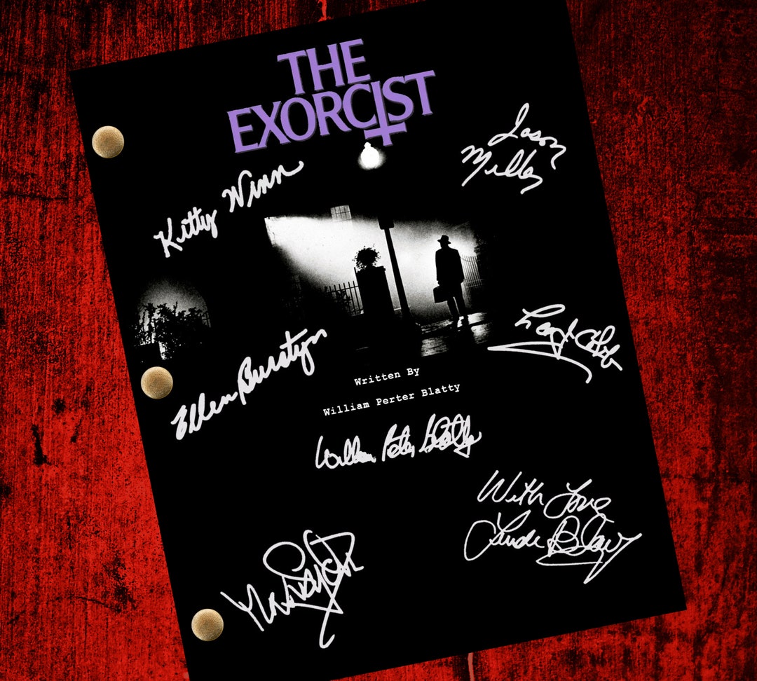The Exorcist Autographed Signed Movie Script Reprint Full Screenplay Full Script Ellen Burstyn ...