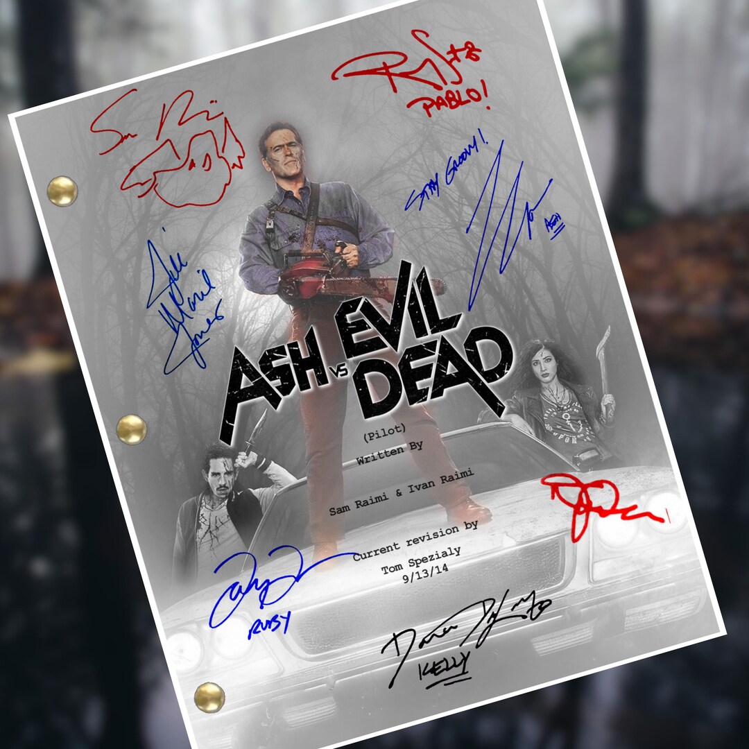 Ash Vs Evil Dead TV Pilot Cast Signed Script Autograph Reprints- Ash Evil Dead - Etsy