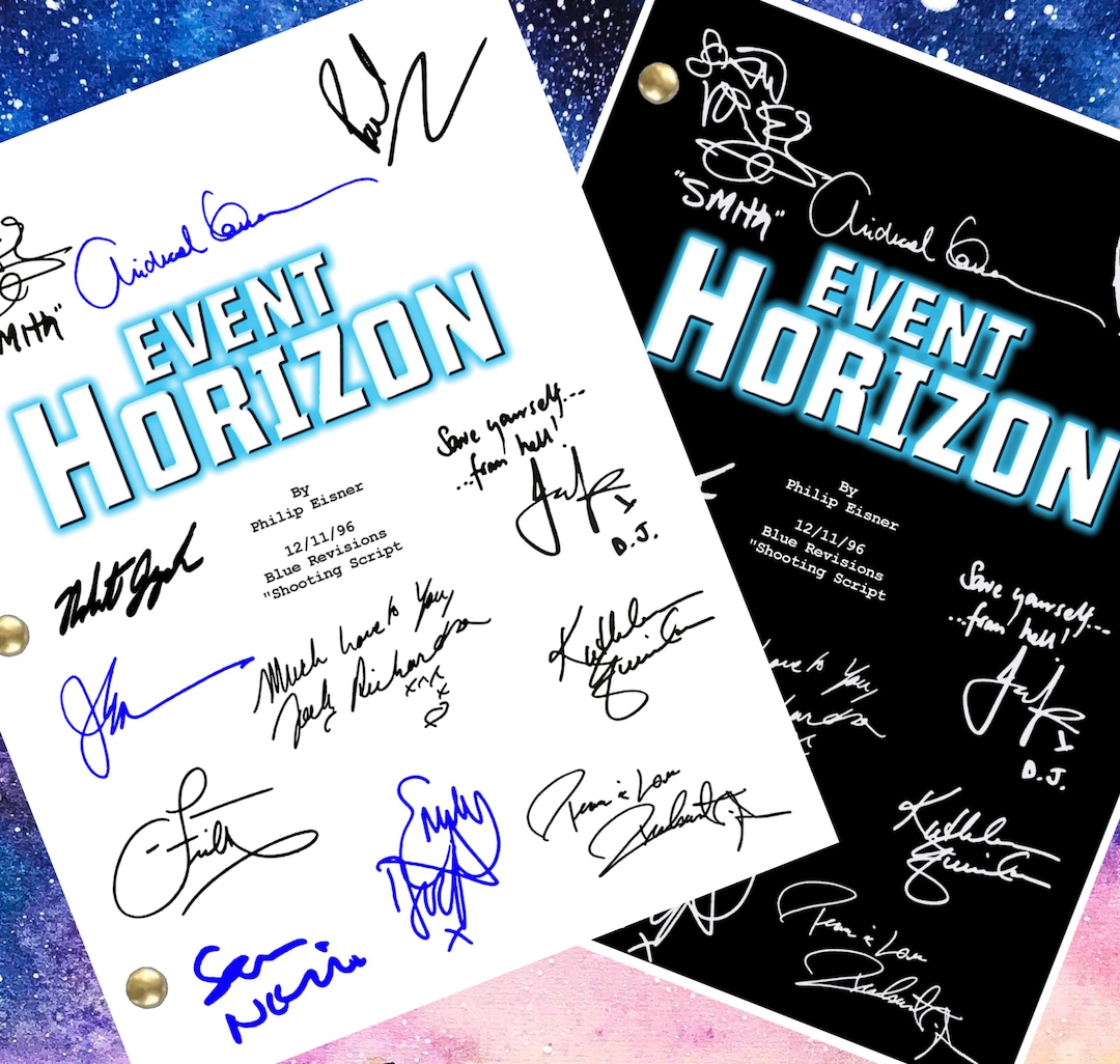 Event Horizon Script Signed, Autograph Reprints, 130 Pages Plus Cover ...