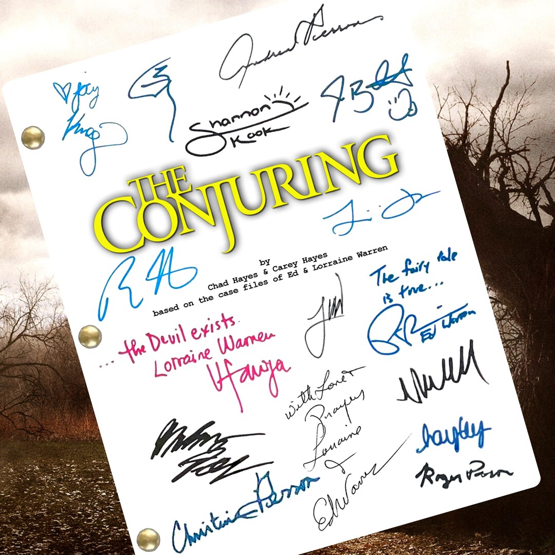 The Conjuring Script Autograph, Signed Reprints 113 Pages, Ed ...