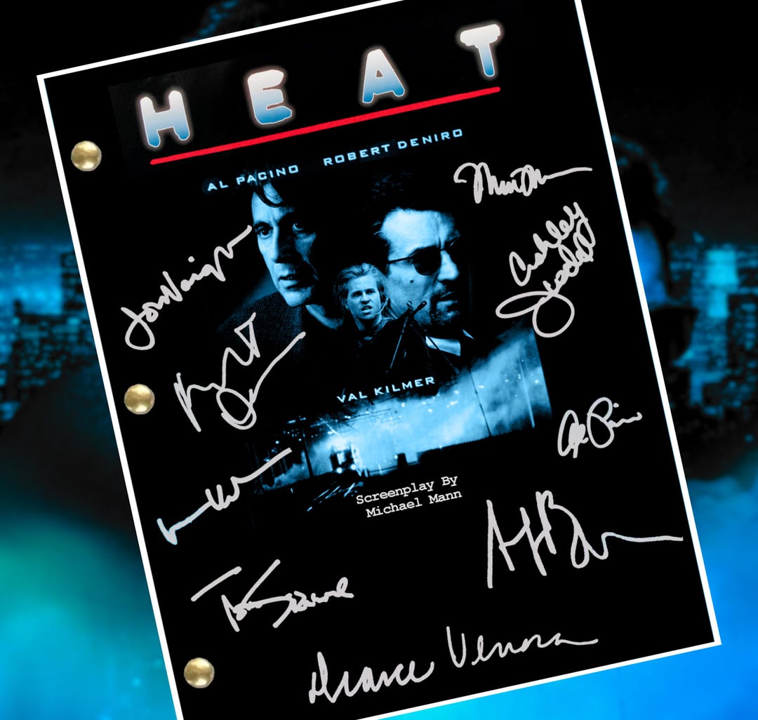 Heat Movie Autographed Signed Movie Script Reprint Full Screenplay Full ...