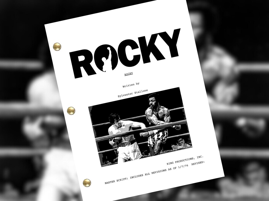 Rocky Script- 117 Pages Long- Full Script Reprint- Rocky Movie - Etsy
