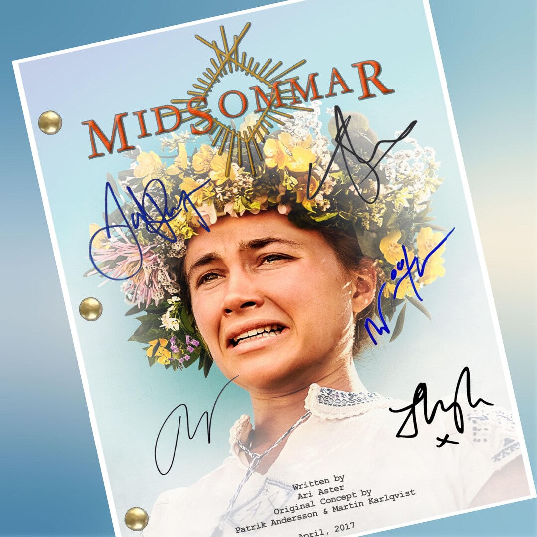 Midsommar Movie Script Autograph Signed Reprints Full 117 Pagesmovie ...