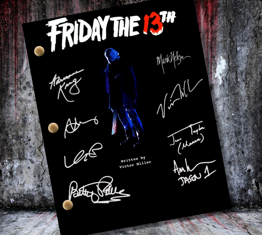 Friday the 13th Signed Autographed Script Full Screenplay Full Script ...