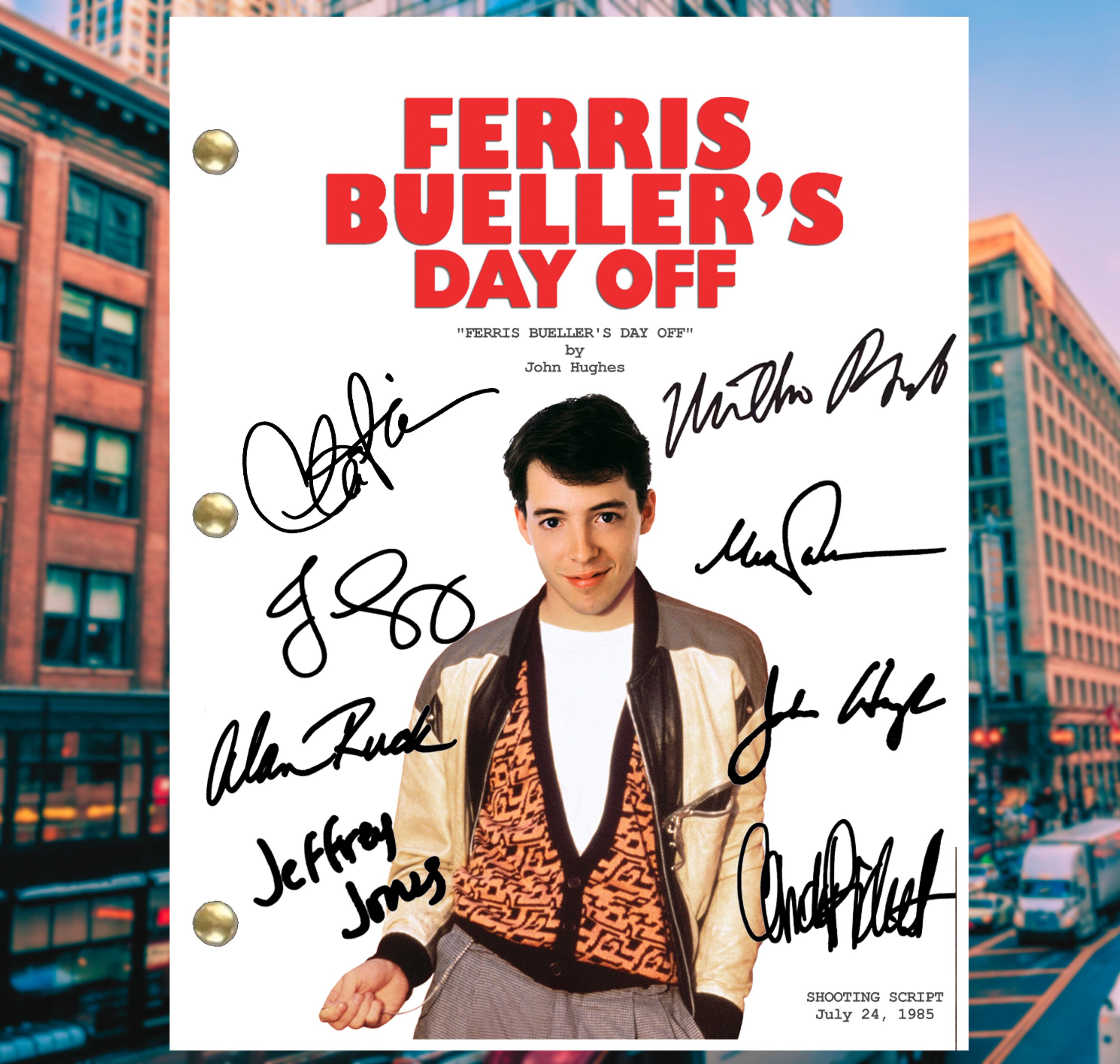 Ferris Bueller's Day Off, Signed, Autographed Movie Script Reprint Full ...