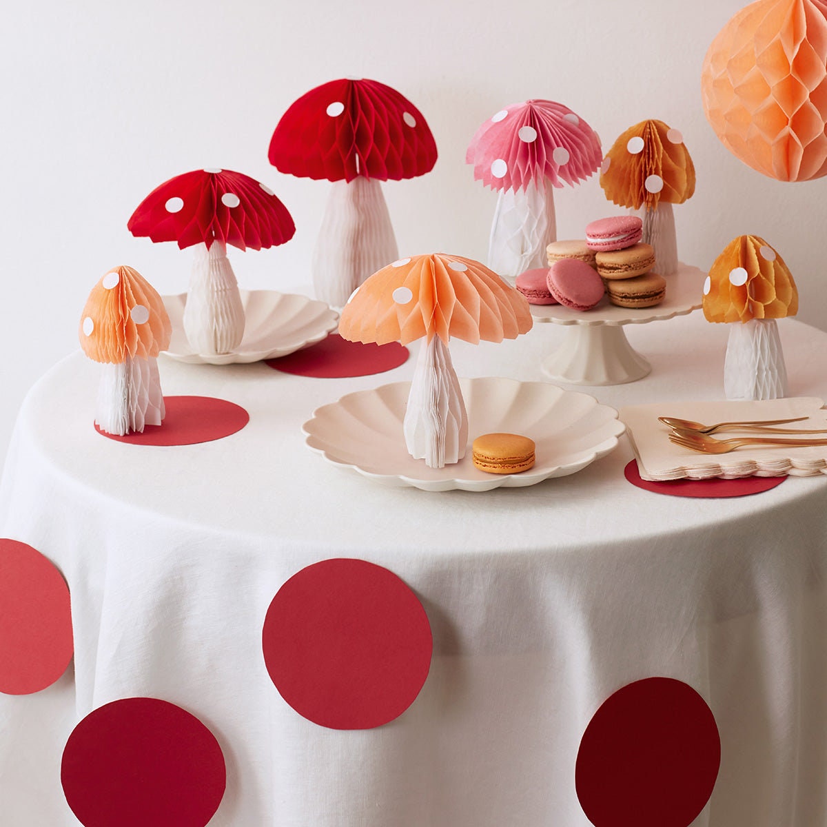 Meri Meri Honeycomb Mushroom Decorations (pack of 10) - Etsy