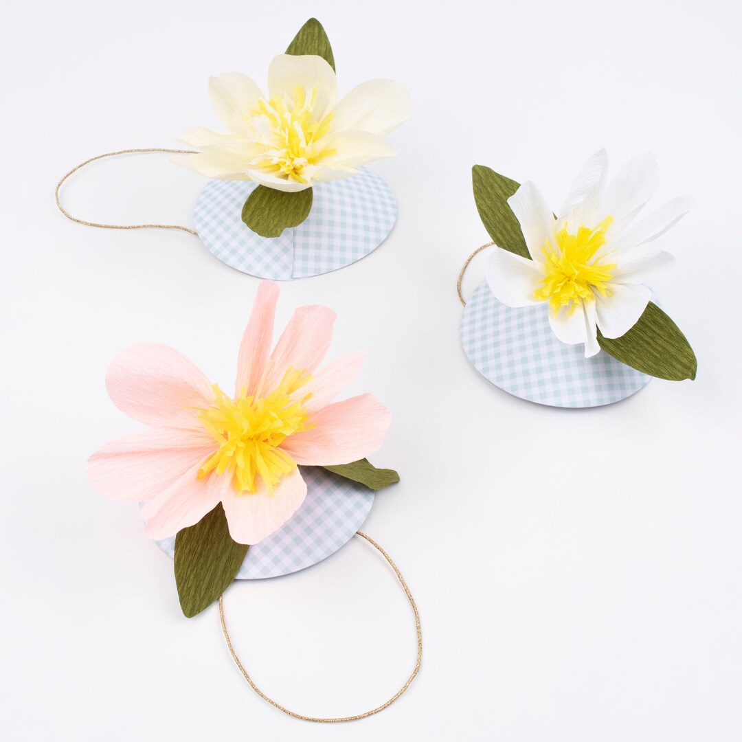 Meri Meri Paper Flower Hats (pack of 6) - Etsy