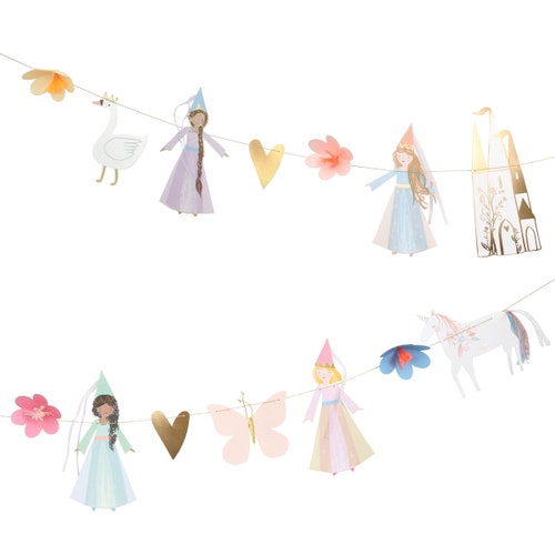 Princess Garland Princess Bunting PRINTABLE Princess Party - Etsy