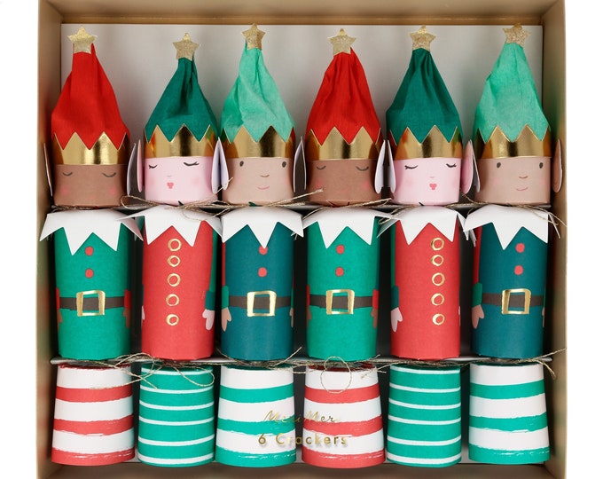 Robin Reed 6 X 12 Inch Handmade English Christmas Crackers Joy Noel ...