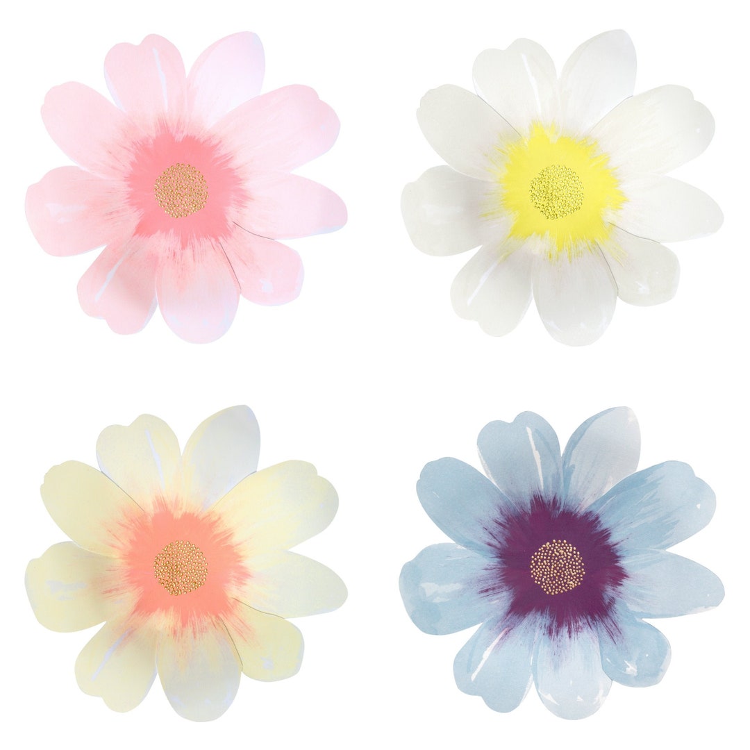 Meri Meri Flower Garden Large Plates (pack of 8) - Etsy