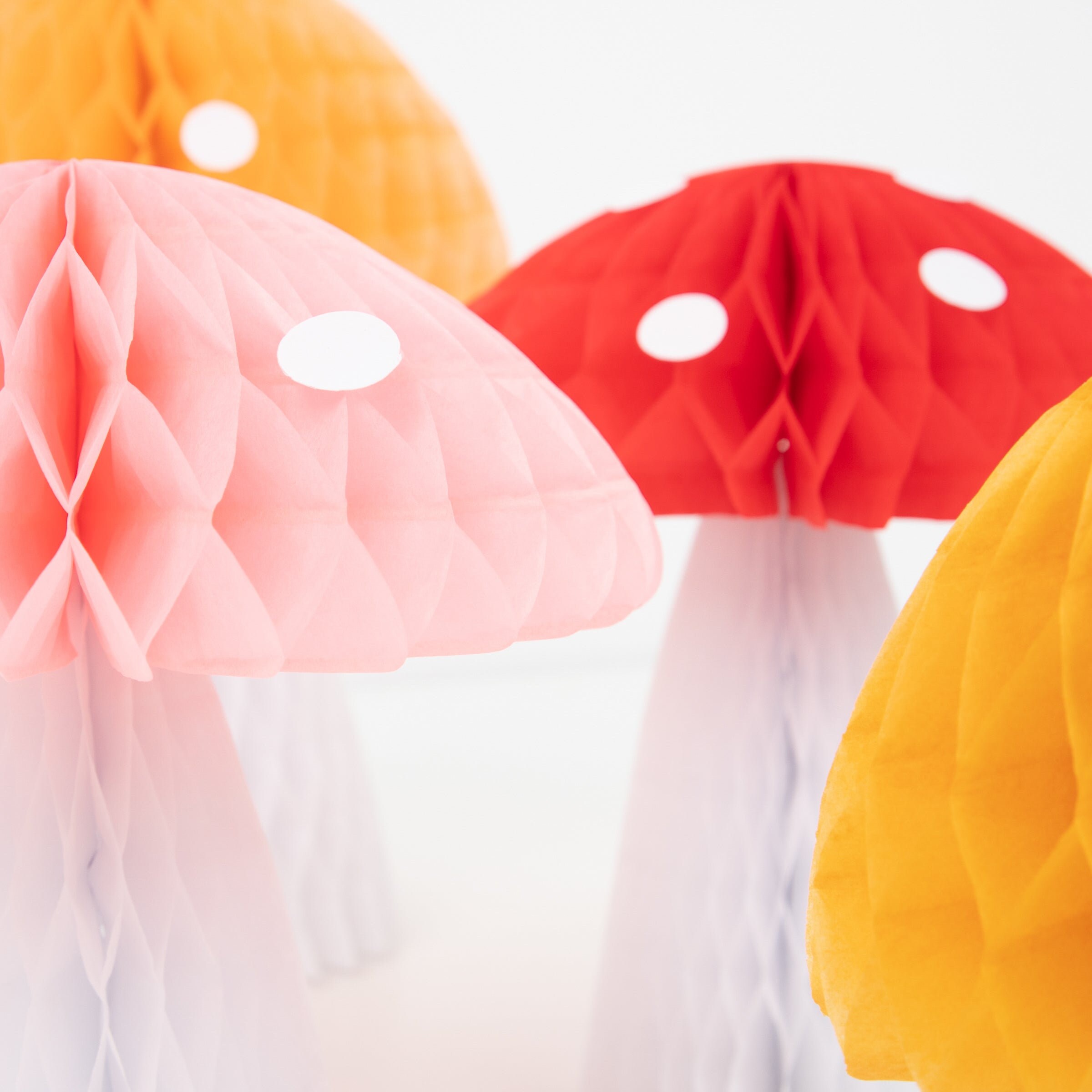 Meri Meri Honeycomb Mushroom Decorations (pack of 10) - Etsy