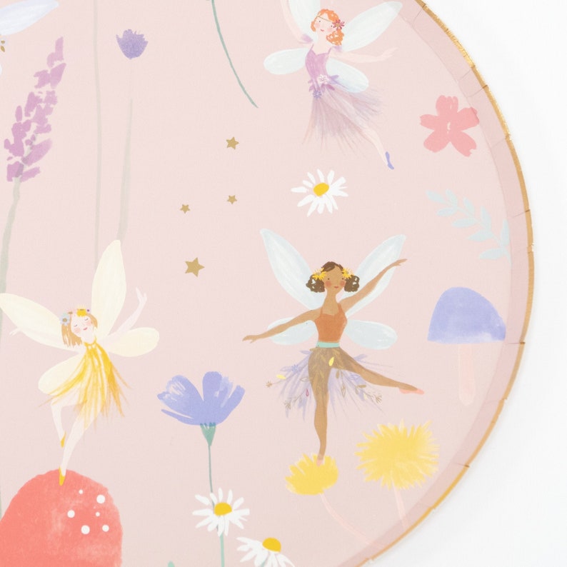 Meri Meri Fairy Dinner Plates | Girls Birthday Party | Party Tableware ...