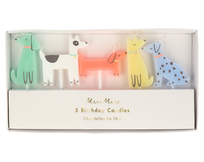 Dog Candles Dog Birthday Party Puppy Birthday Party Dog Party Supply ...