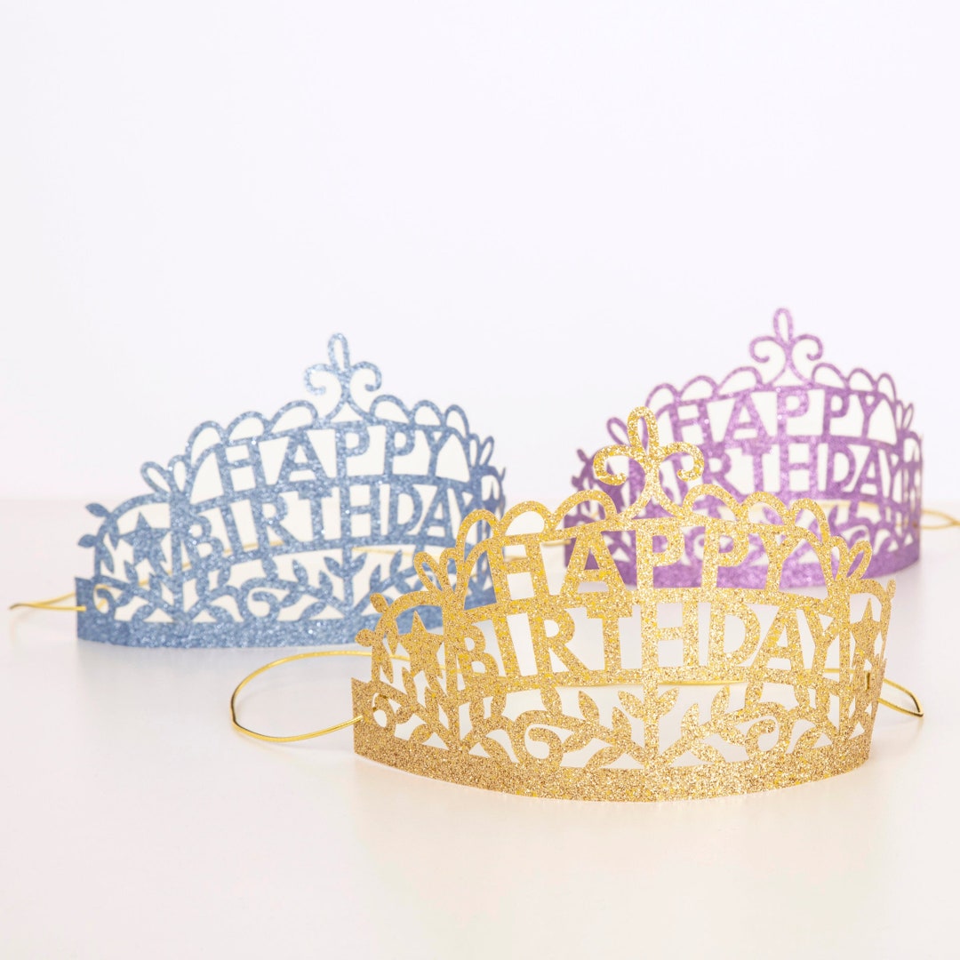 Happy Birthday Party Tiaras x 8 - Etsy