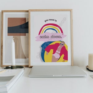 DIGITAL DOWNLOAD Taylor Swift 'you Need to Calm Down' Inspired Print ...