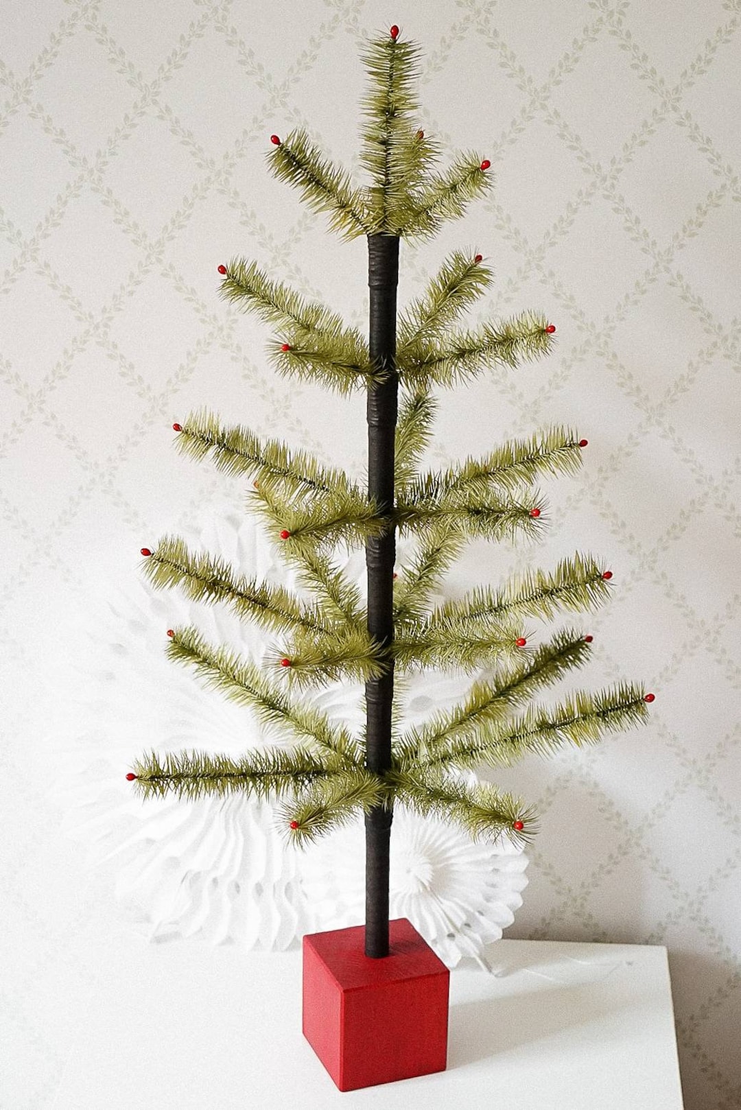 Authentic Handmade German Goose Feather Tree 85 Cm (34 Inch) - Etsy
