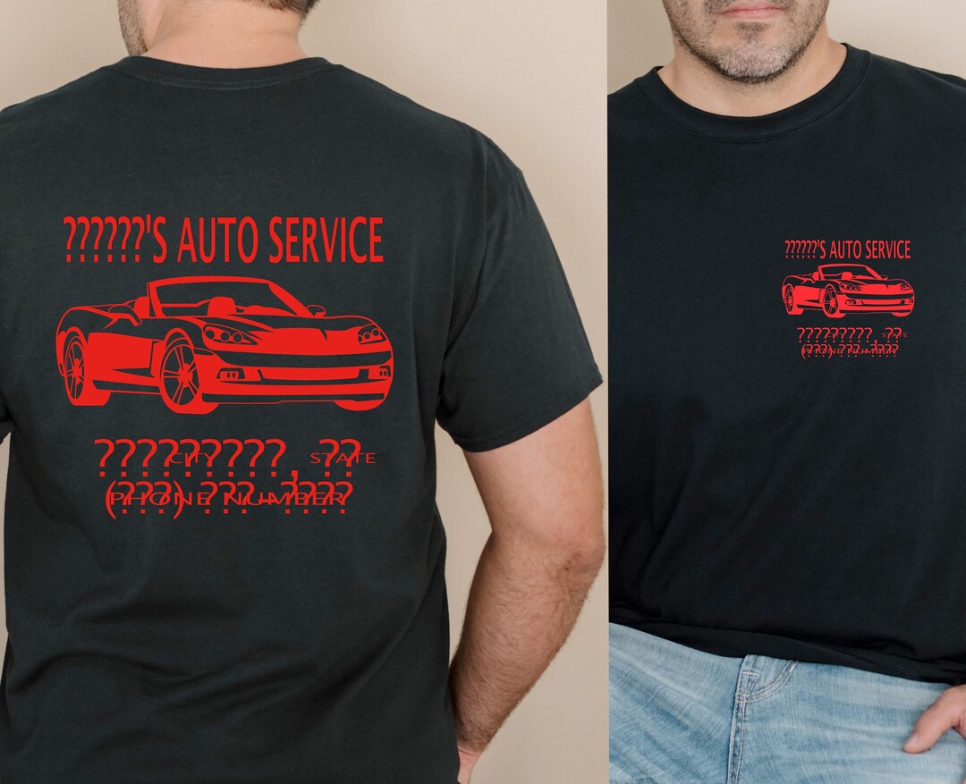 Custom Auto Service T Shirt Custom T Shirt Repair Service T - Etsy
