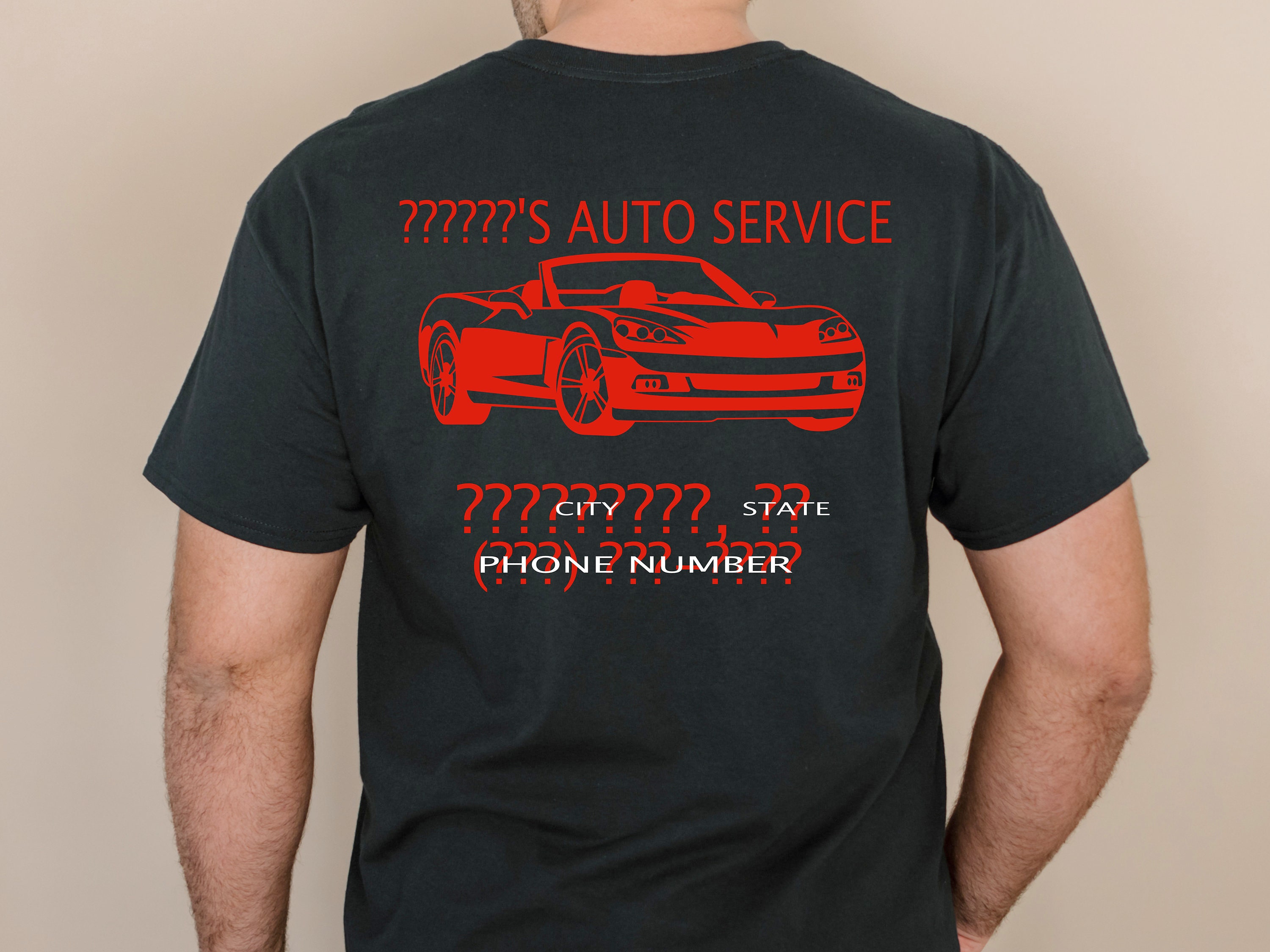 Custom Auto Service T Shirt Custom T Shirt Repair Service T - Etsy