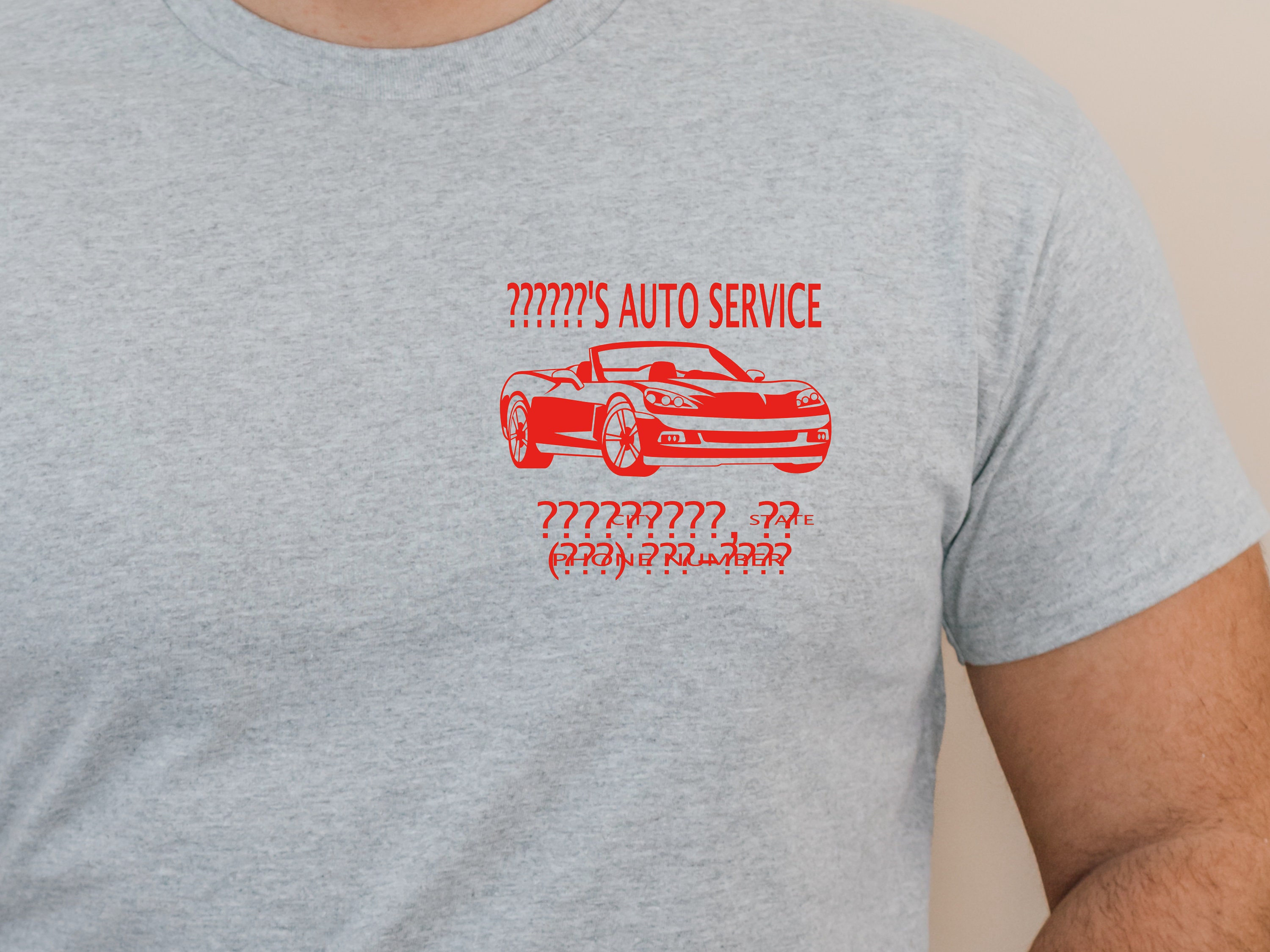 Custom Auto Service T Shirt Custom T Shirt Repair Service T - Etsy