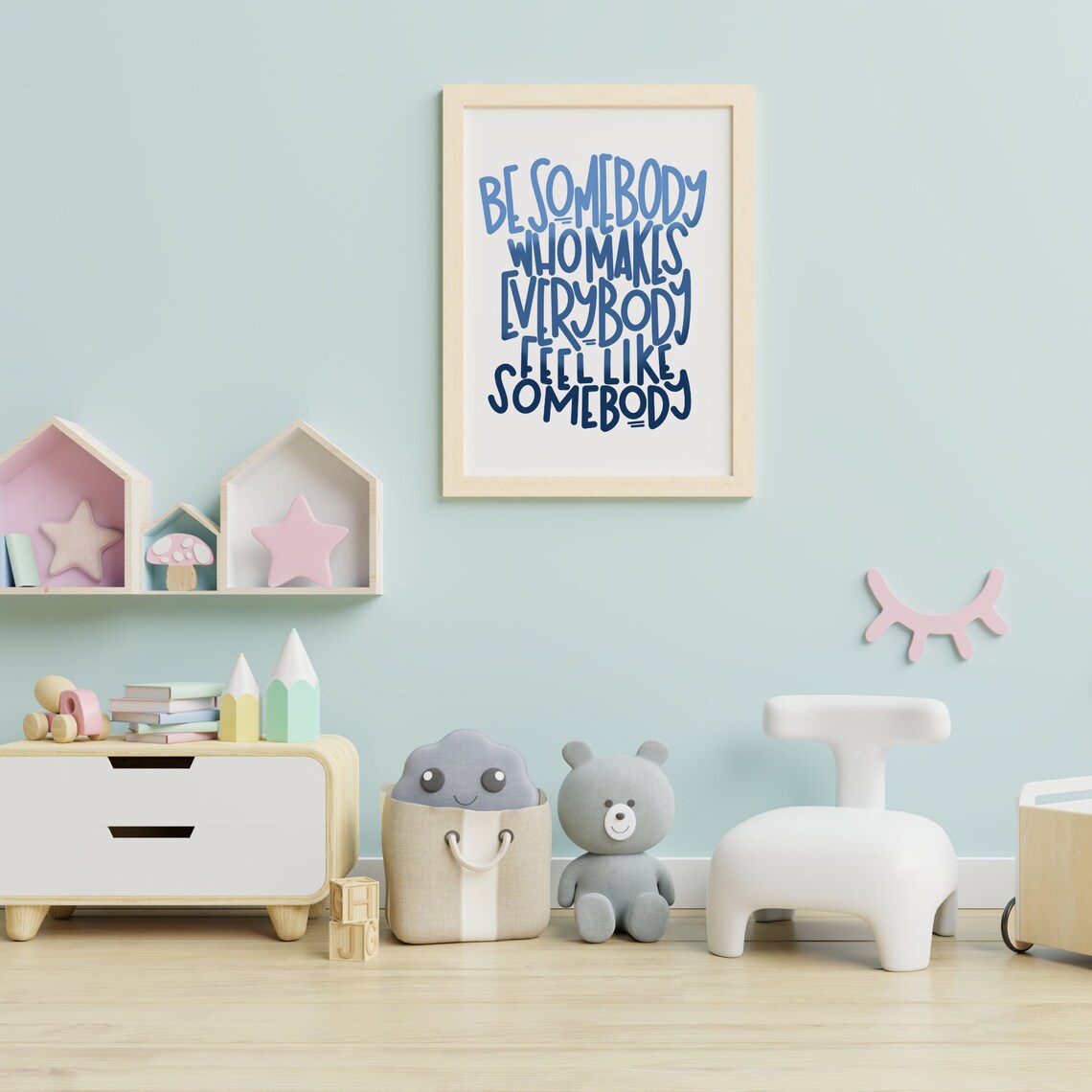 Be Somebody Who Makes Everybody Feel Like Somebody Pastel Blue Ombré ...