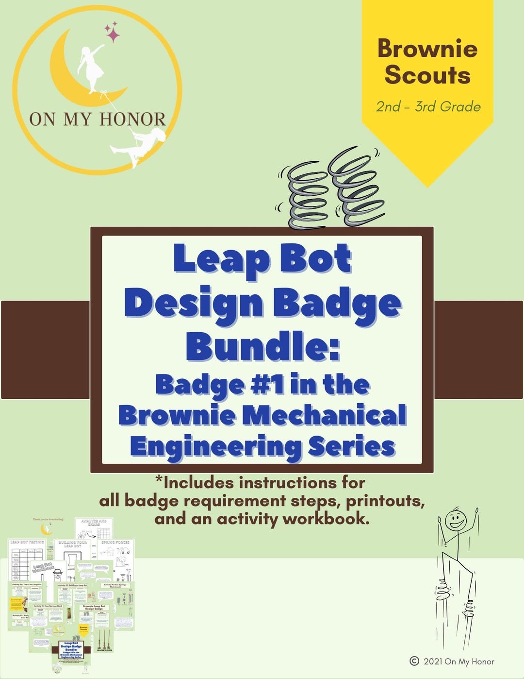 Brownie Girl Scouts Leap Bot Badge Activity Plan: Mechanical ...