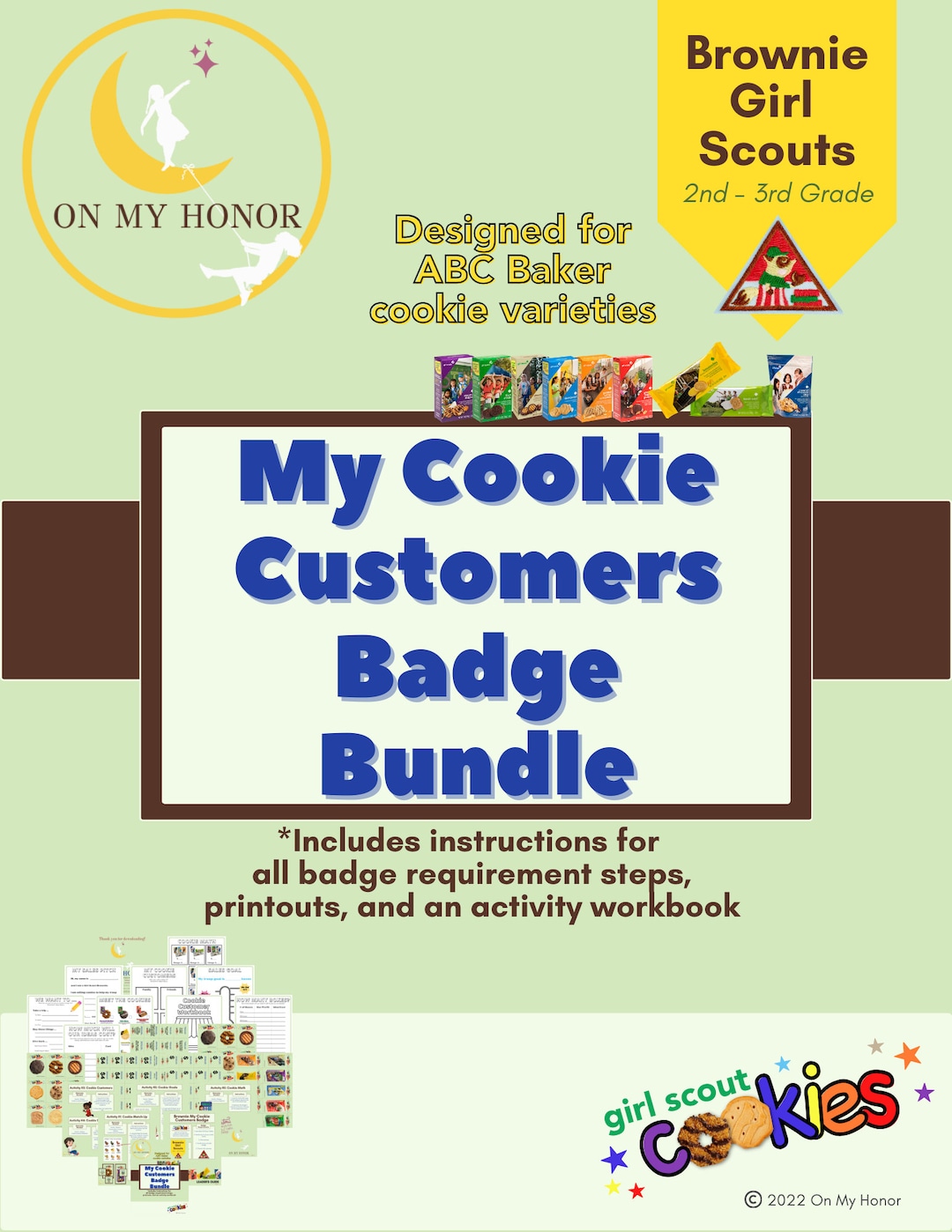 Girl Scout Brownies My Cookie Customers Badge Plan Activities - Girl ...
