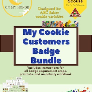 Girl Scout Brownies My Cookie Customers Badge Plan Activities - Girl ...