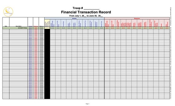 Girl Scout Cookies Spreadsheet Excel
