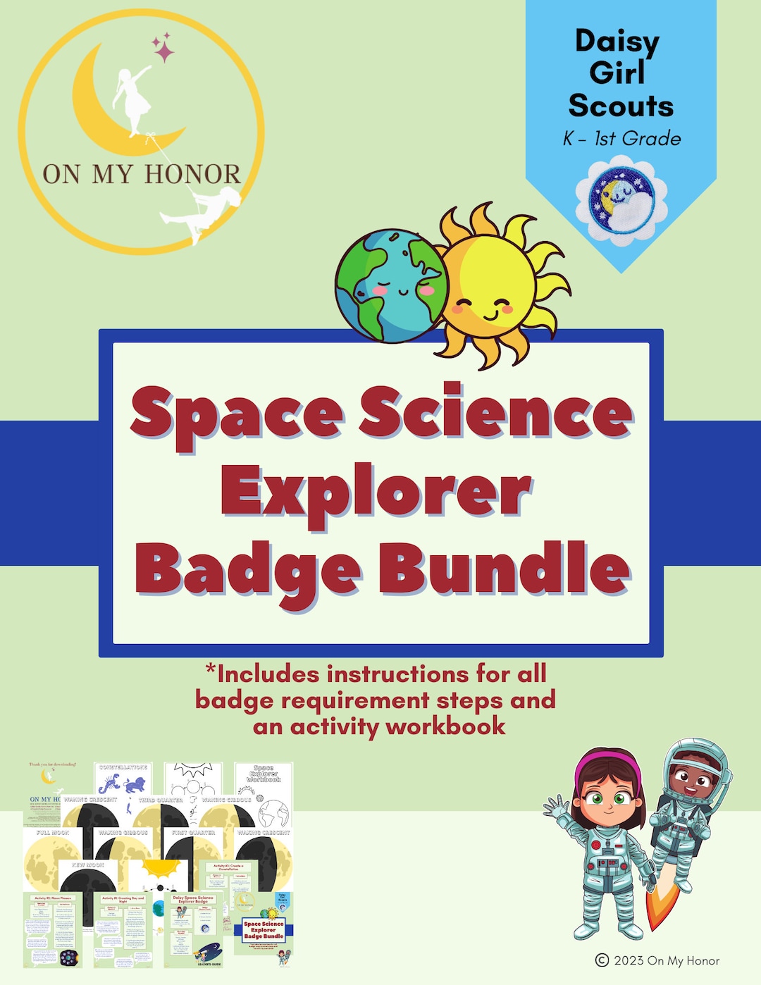 Girl Scout Daisy Space Science Explorer Badge Activity Plan ...